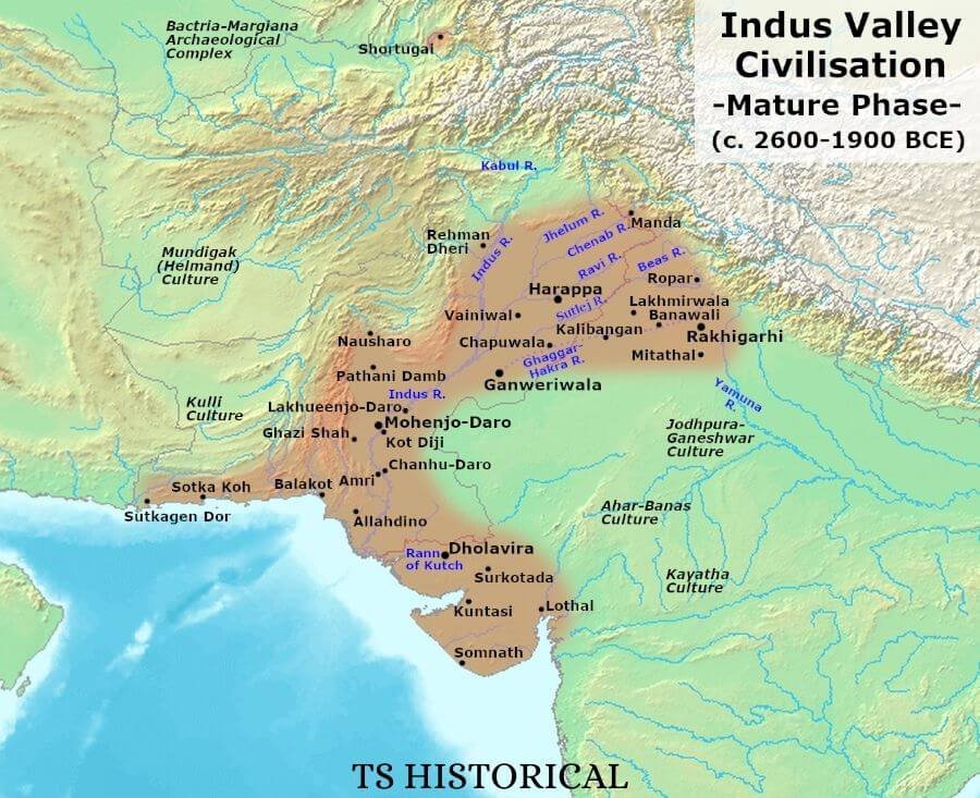 Indus Valley civilization | History, Location, Map, & Language - TS ...